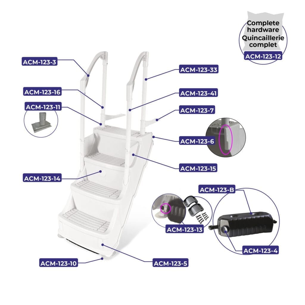 Parts: Steps & Ladders | CPI Pool Products